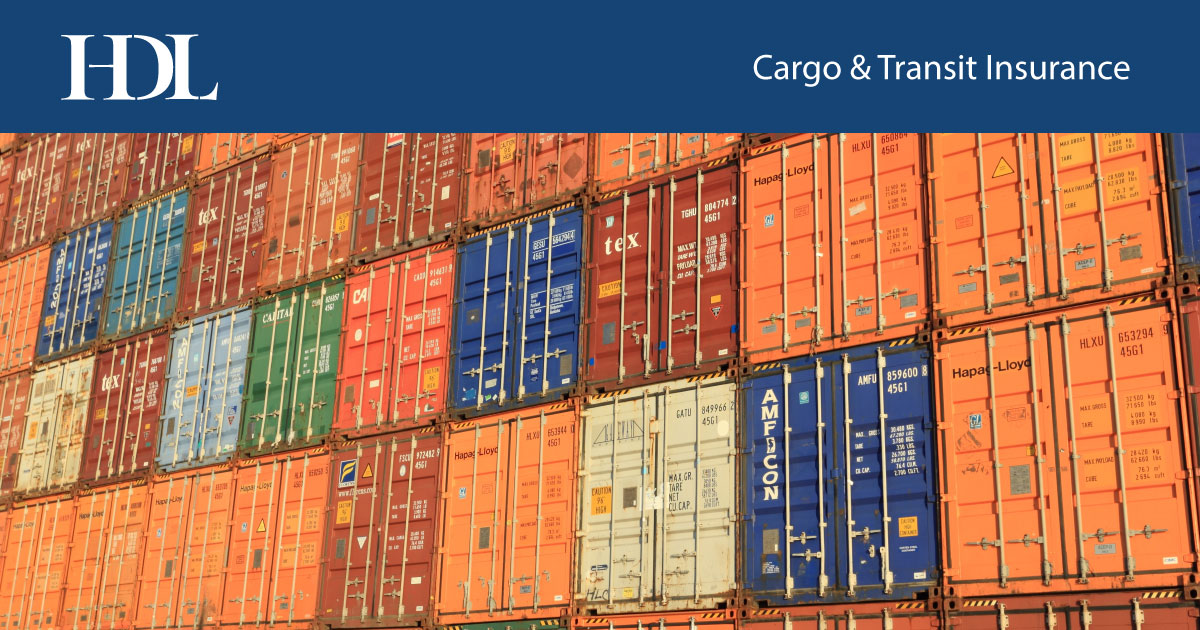 Cargo and Transit Insurance | HDL Insurance Brokers